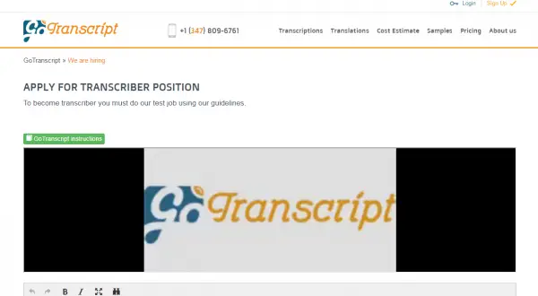 How to Apply for a Transcription Job at GoTranscript